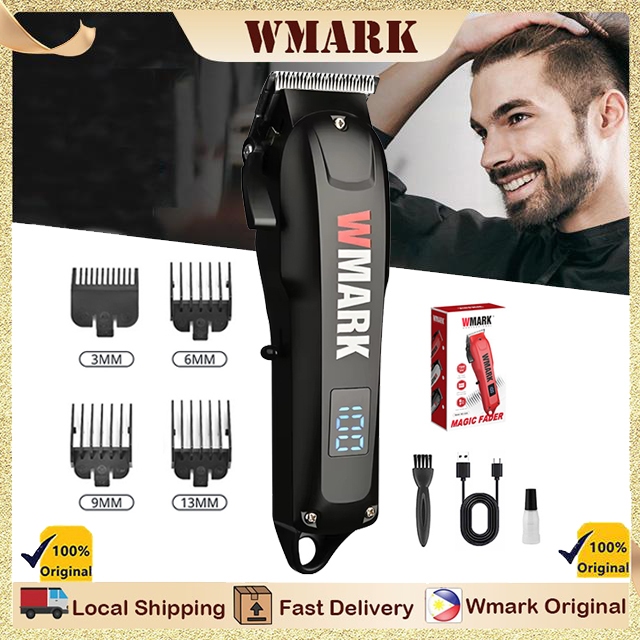 WMARK Hair Clipper NG-1005 Oil Head Electric Clippers Rechargeable Hair ...
