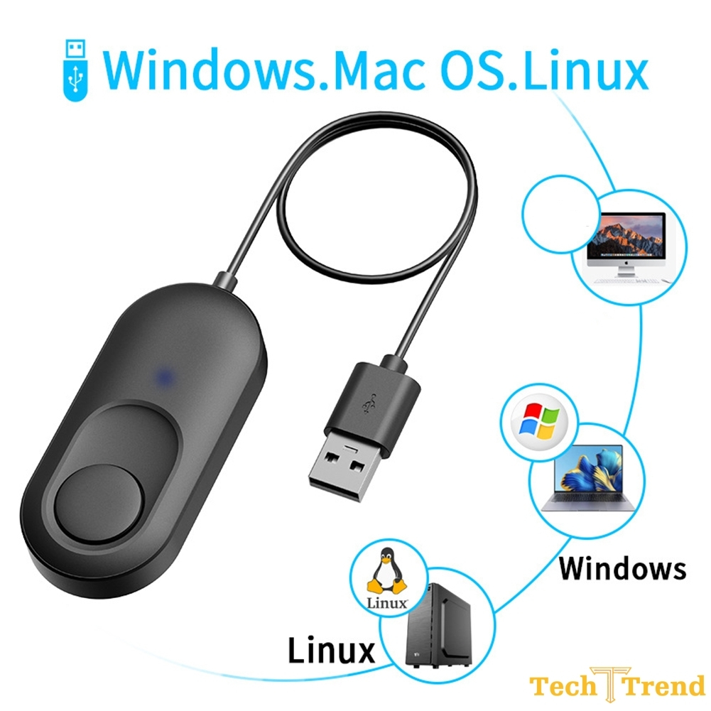 Mouse Jiggler Mover with USB Port ON/Off Switch Driver-Free Anti-Sleep ...