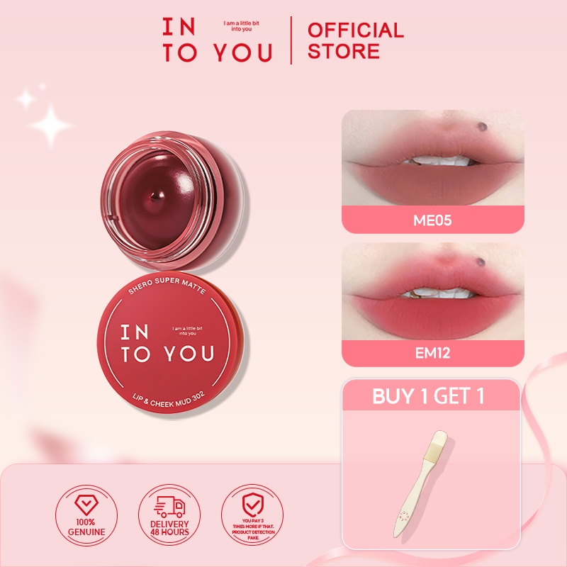 INTO YOU Lip Mud Lip and Cheek Dual Use Lipstick 5g | Shopee Philippines