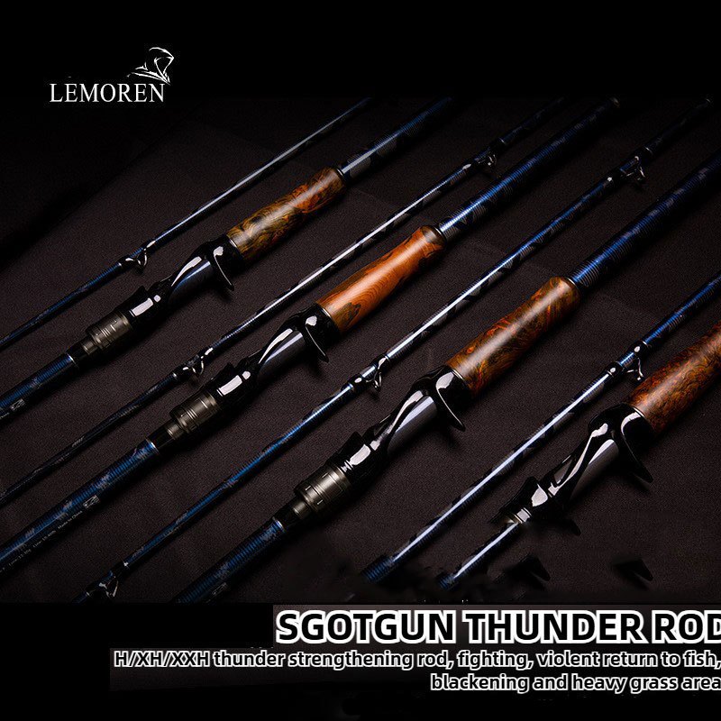 【TRAINFIS】H/XH/XXH Action Fishing Rod 20KG Drag Full Solid Carbon Tip ...