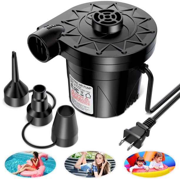 Electric Air Pump Home Inflate Deflate for Air Mattress Swimming Pool ...