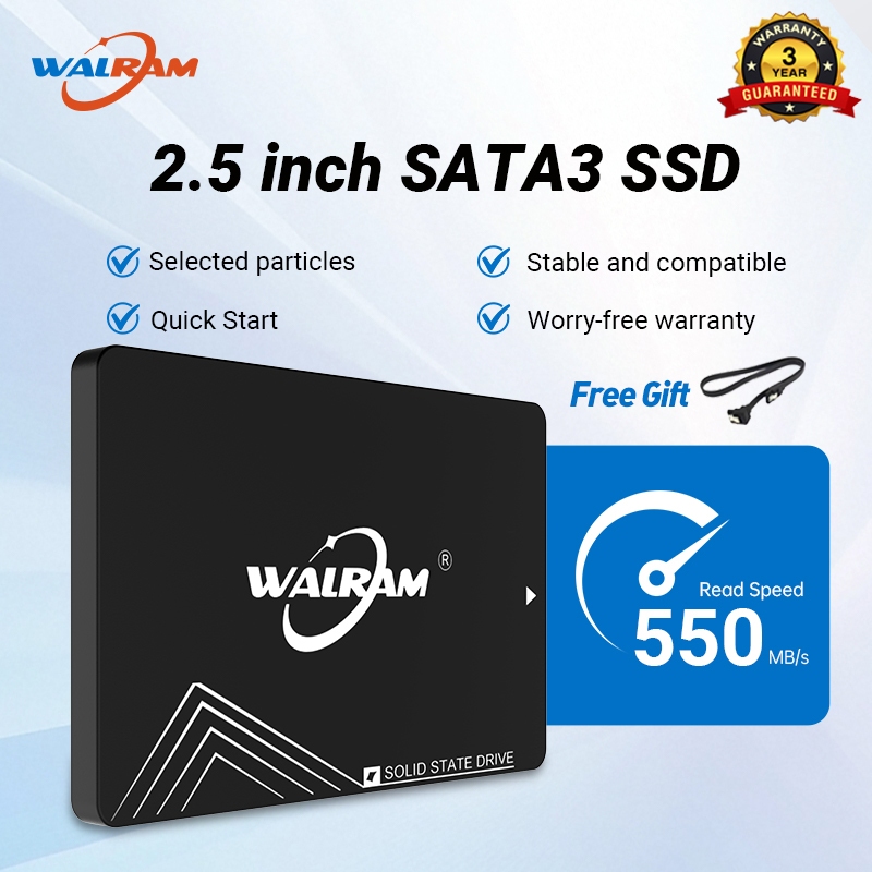 Walram 2.5″ Sata3.0 SSD 120GB 240GB 500GB Solid State Drive For ...