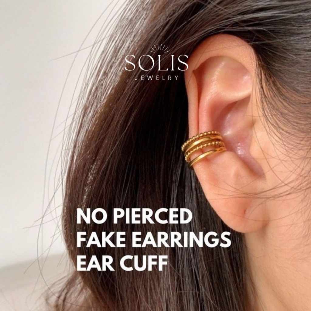 1 Piece No Pierced Multi-Layers Ear Cuff Clip Earrings Minimalist • Non ...