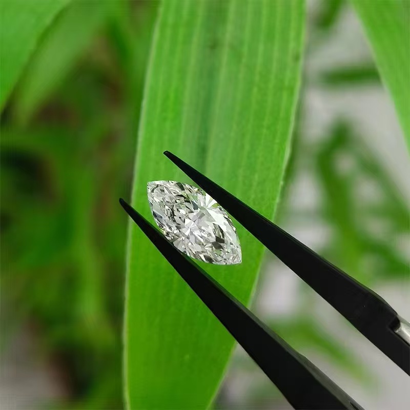 Marquise Cut 3-4-5carat Big Size Moissanite Loose Stone Engraved Gra ...