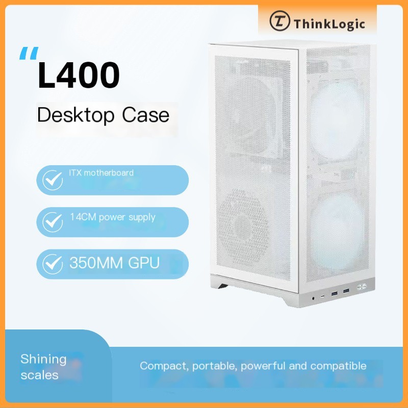 Shiny Snake L400 ITX Chassis Vertical Portable Portable TYPE-C Desktop ...