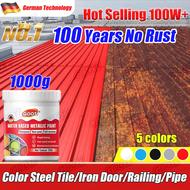 1000G With Brush GOOTI Anti Rust Paint Metal Rust Remover Rust ...