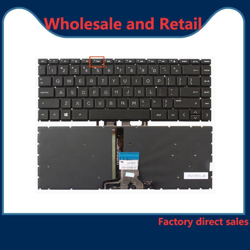 HP 14S-DR 14S-FR 14-DQ 14-FQ 14-DH TPN-Q221 Q242 W139 Laptop keyboard ...