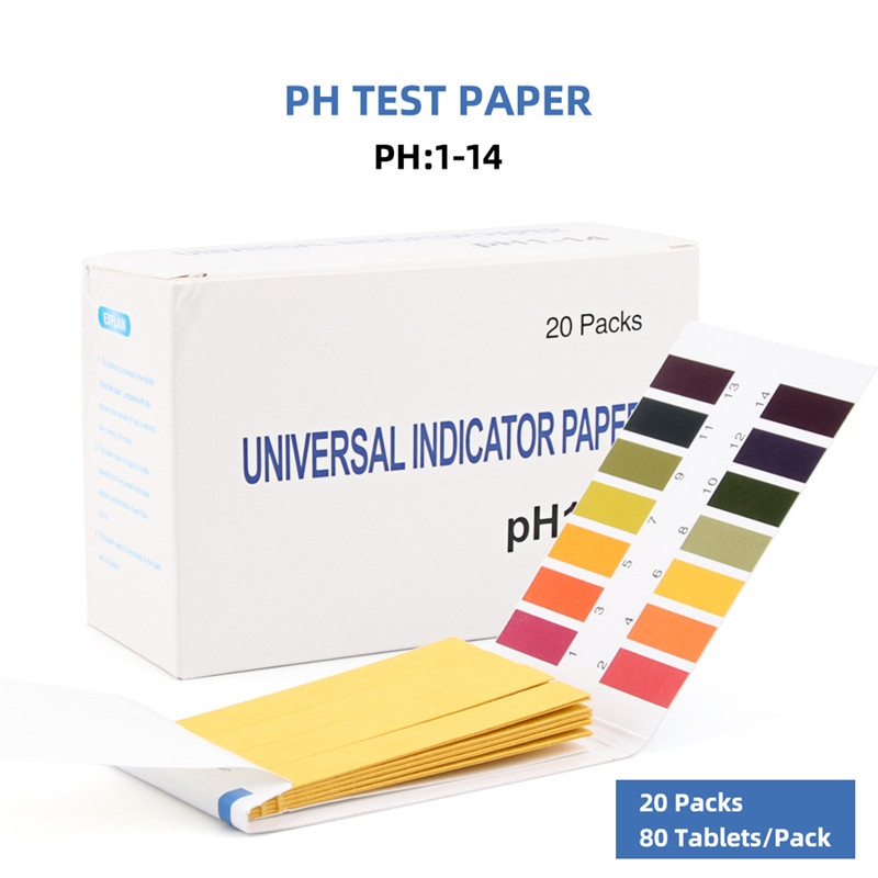 YAGO Universal pH Test Strips 1-14 for Water/Cosmetics/Urine-80 Strips ...