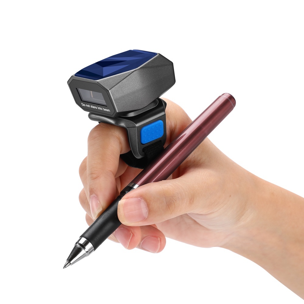 Eyoyo Ring Wearable 1D 2D Barcode Scanner 3-in-1 Via Bluetooth & 2.4G ...