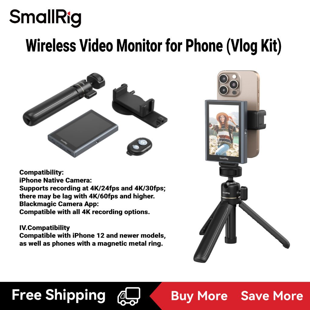 SmallRig Wireless Video Monitor for Phone (Vlog Kit) #4851 | Shopee ...