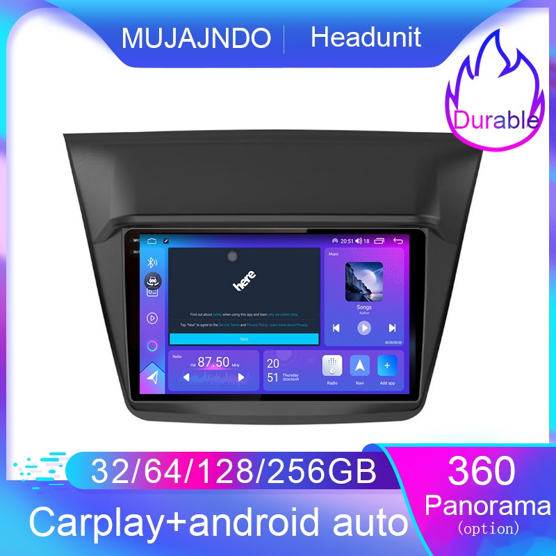 MUJAJNDO 9inch for Mitsubishi montero strada head unit android14 32 64 ...