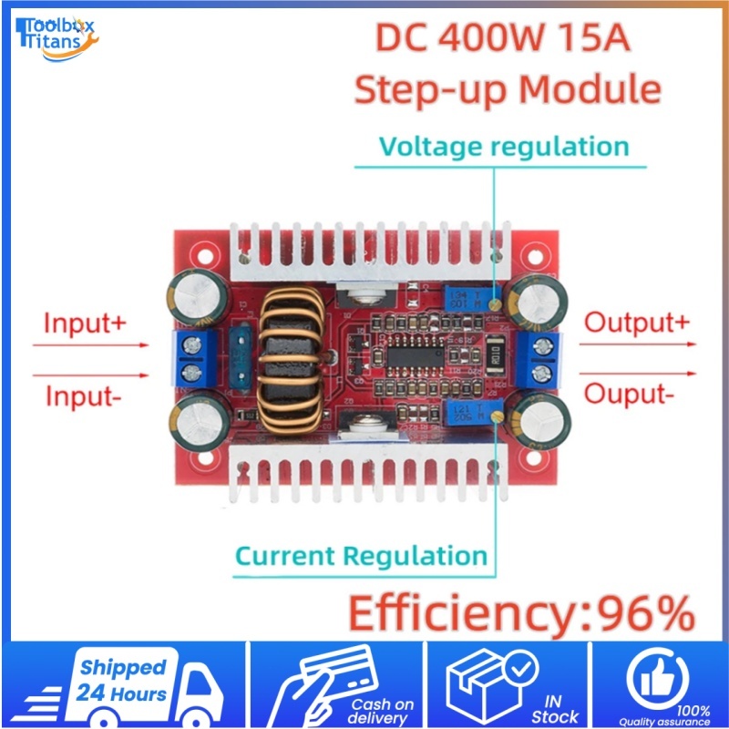 400W DC 15A Step-up Boost Converter Constant Current Driver 8.5-50V to ...