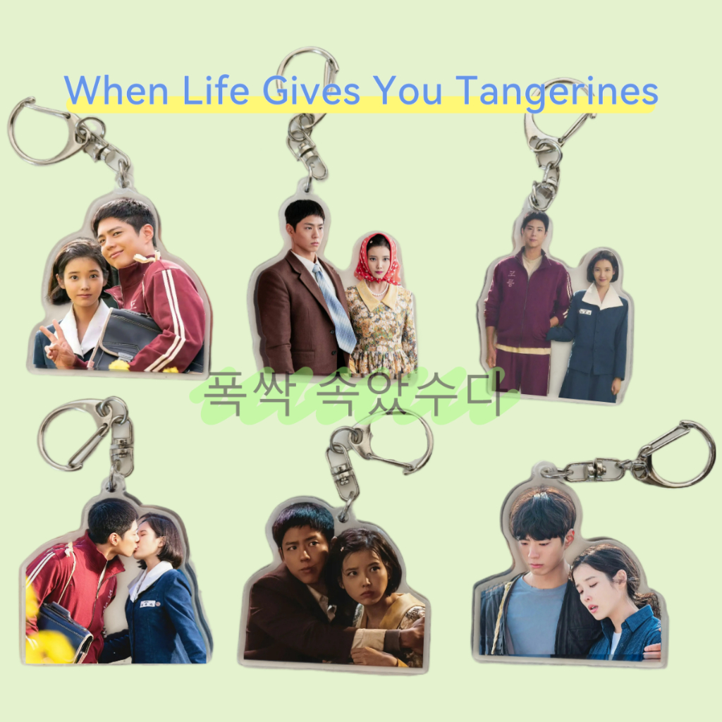 When Life Gives You Tangerines K-drama keychain IU Park Bo Gum Lee Ji ...