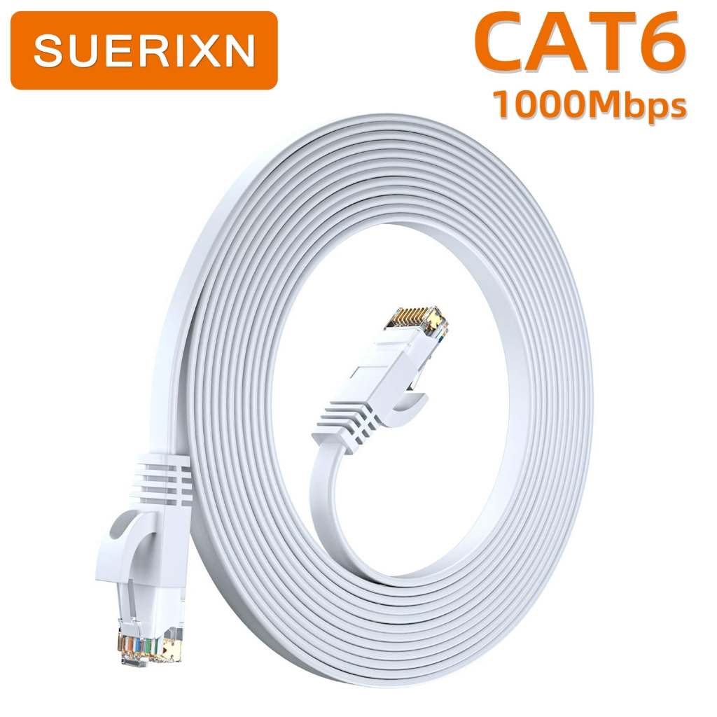 Ethernet cable Cat6 Flat LAN network Gigabit Cable Jumper RJ45 cable ...