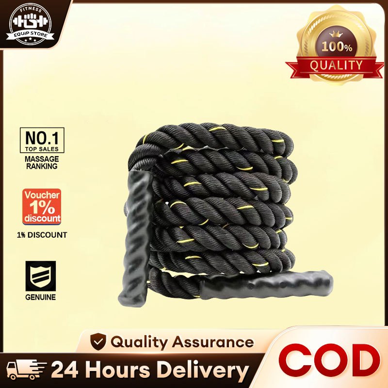 25mm*3m Fitness Battle Ropes Fitness Training Rope Muscle UFC Fighting ...