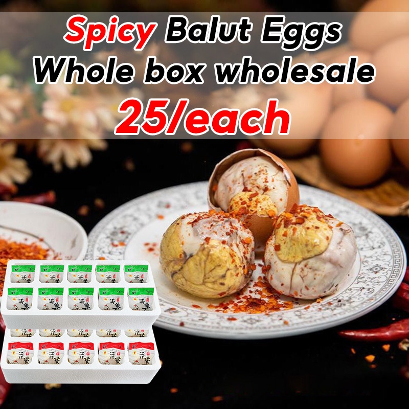 Mr.Squirrel Balut Egg Whole Box Wholesale Ready to Eat Spicy Balot ...