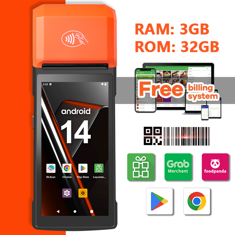 PDA POS Terminal Receipt Printing Large Memory Support Loyverse POS ...