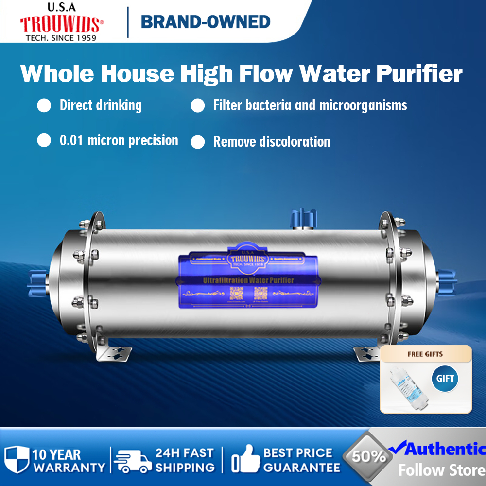 TROUWIDS Stainless Steel Whole House Water Purifier Ultrafiltration ...