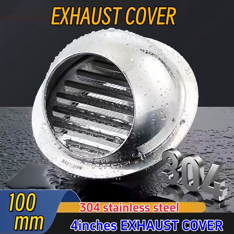 304 Stainless Steel air cap (4inch) Rain Cover Ventilation.Exhaust Pipe ...