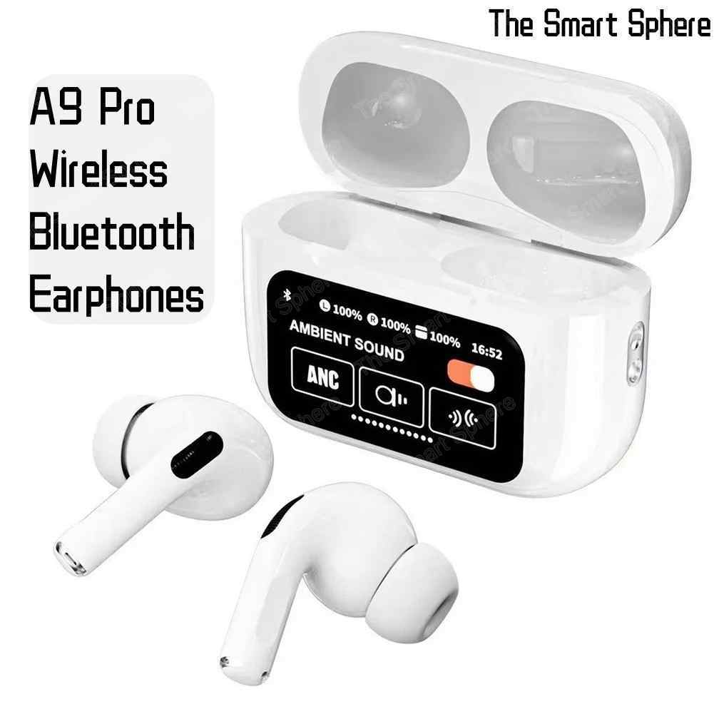 A9 Pro Wireless Bluetooth Earphones Touch Screen Headphone ENC Touch ...