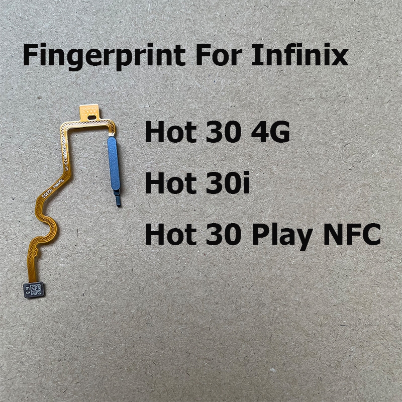 For Infinix Hot 30 30i Play 4G Fingerprint Sensor Home Return Key Menu ...