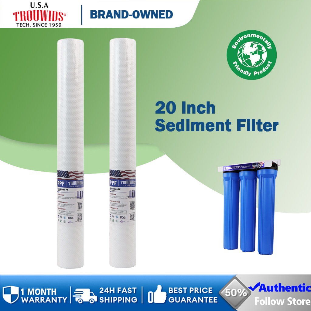 TROUWIDS 20" PP Sediment Filter Cartridge Water Filter | Shopee Philippines