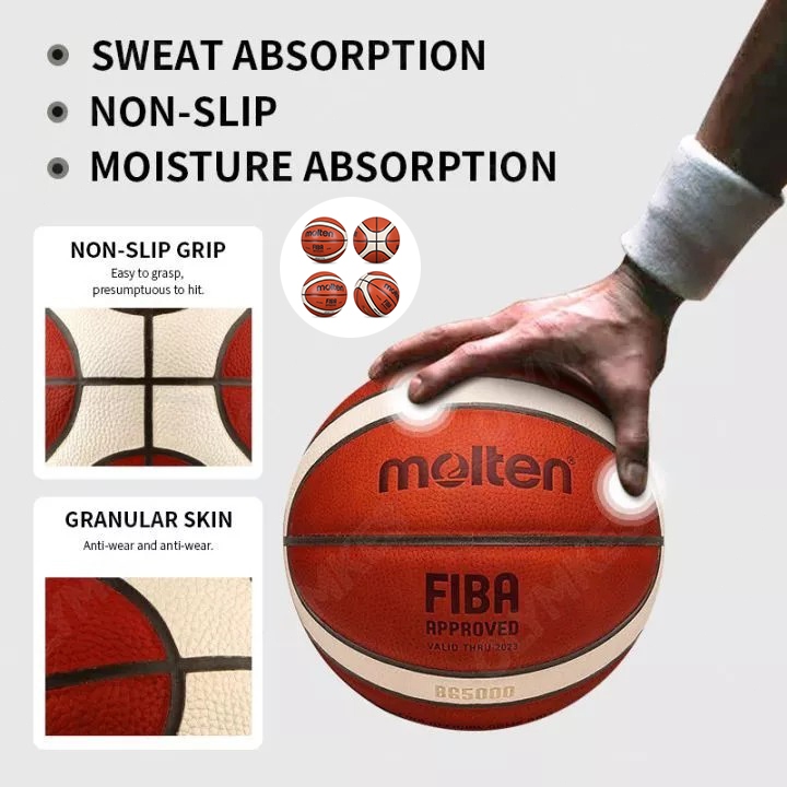 1CHOISE Indoor and Outdoor Training PU Leather Basketball Official ...