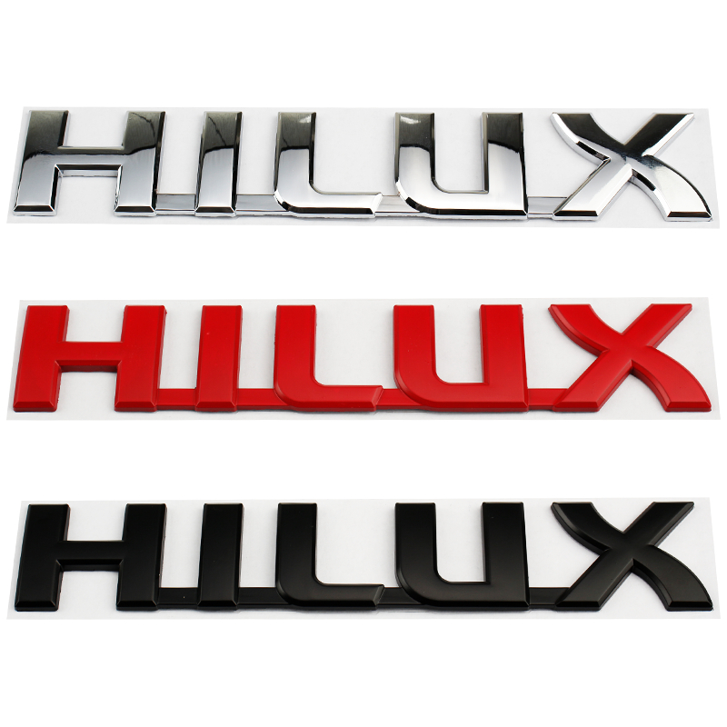 3D Metal HILUX Logo Car Auto Rear Trunk Emblem Sticker Badge Decal ...