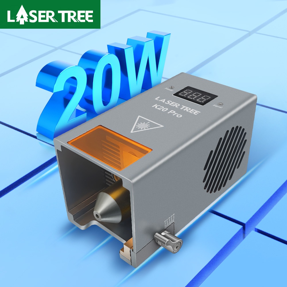 LASER TREE K20 Optical Power 20W Laser Head with Air Assist 450nm Blue ...