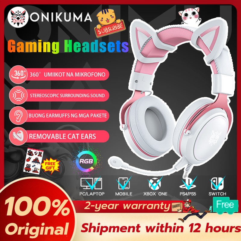 ONIKUMA X10 RGB Gaming Headphone Wired headset with Microphone Gaming ...