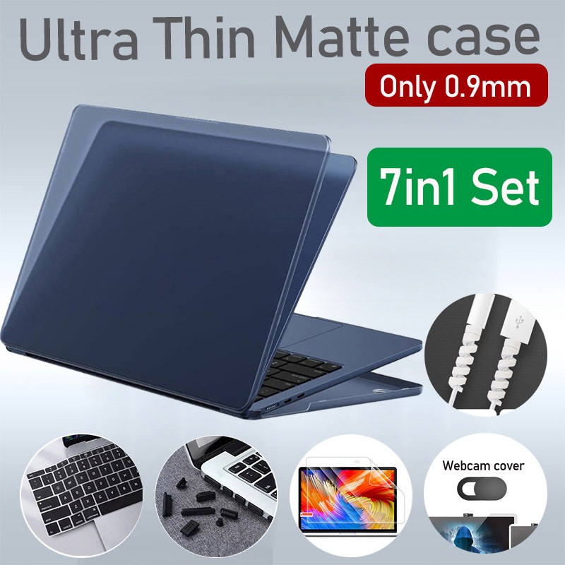 7 in 1 Set Ultra thin Laptop Case for 2025 macbook 20224 air m2 m1 M3 ...