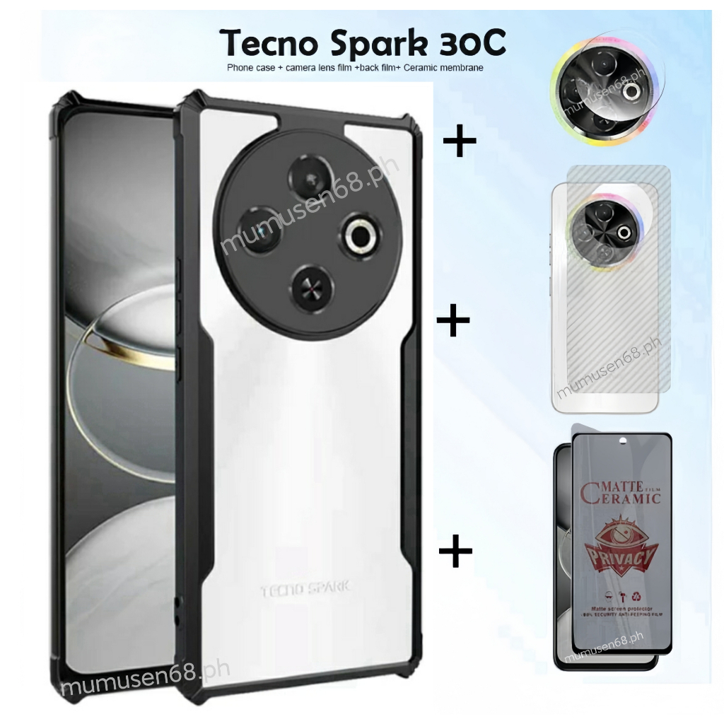[ready stock] 4in1 Tecno Spark 30C 4G Shockproof Phone Case for Tecno ...