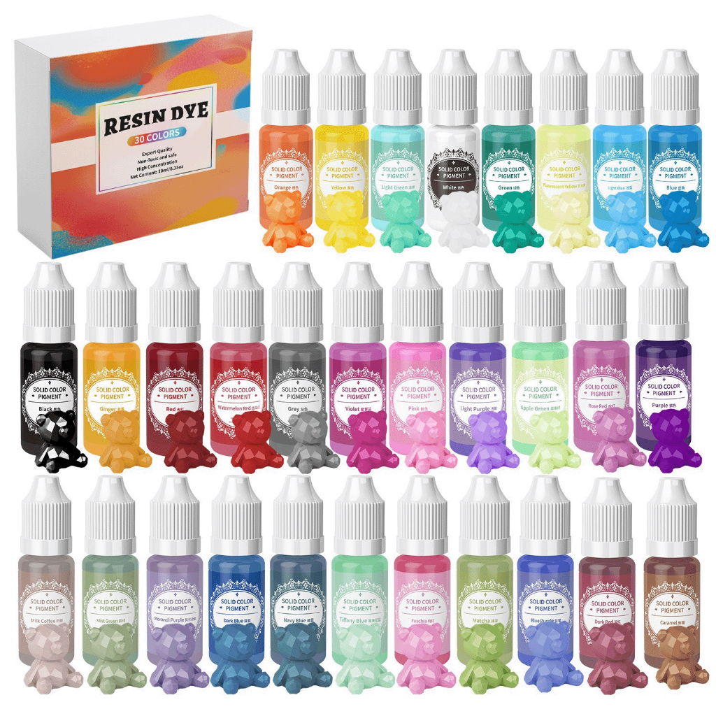 30 Colors Epoxy Resin Pigment Transparent Resin Dye Colorant DIY ...
