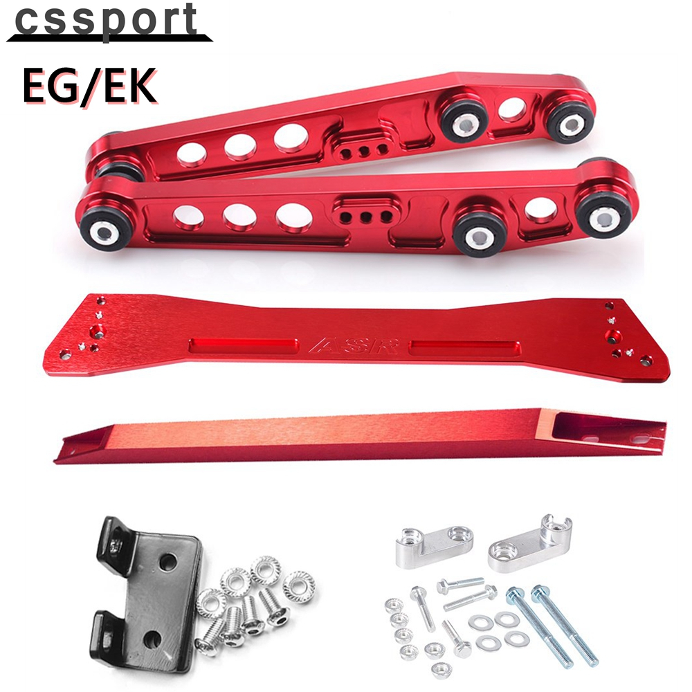 Rear Subframe EG/EK With ASR logo Lower Control Arms LCA EG/EK + Lower Tie Bra EG FOR Honda ...