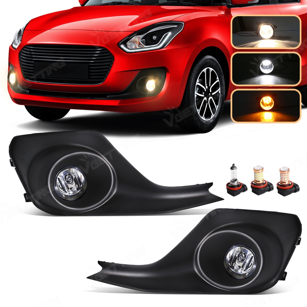 Car LED Fog Light Day Time Running DRL For Suzuki Swift 2018 2019 Wires ...