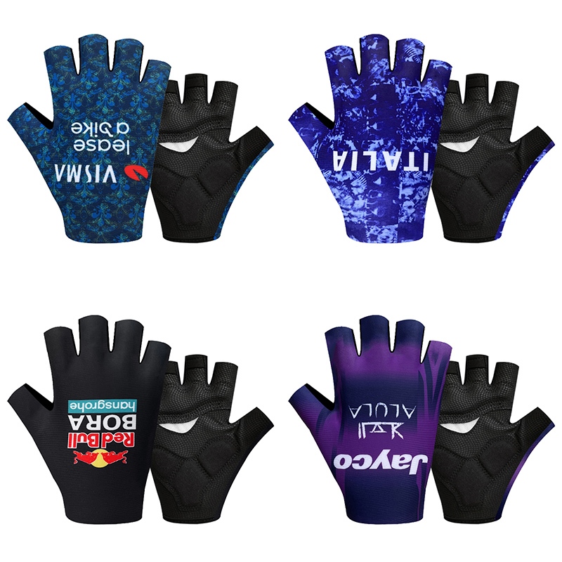 BORA - hansgrohe Half Finger Glves,2025 Pro Team Bike Gloves | Shopee ...