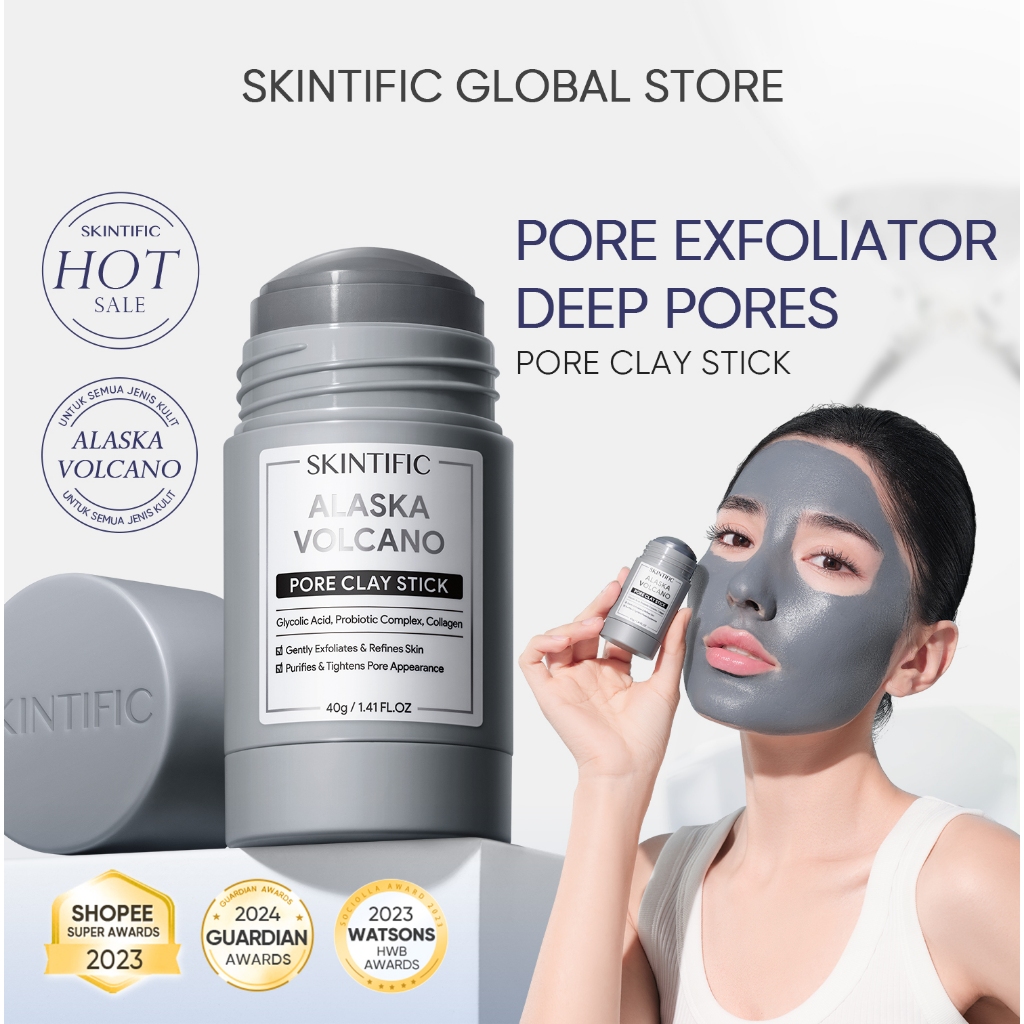[GLOBAL] SKINTIFIC Alaska Volcano Pore Clay Mask Stick Anti blackhead ...