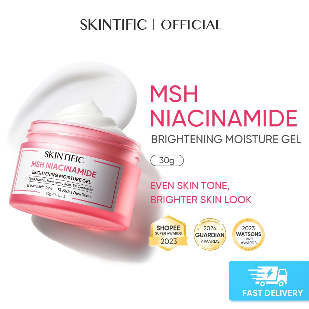 SKINTIFIC Niacinamide Brightening moisturizer gel glowing anti dark ...