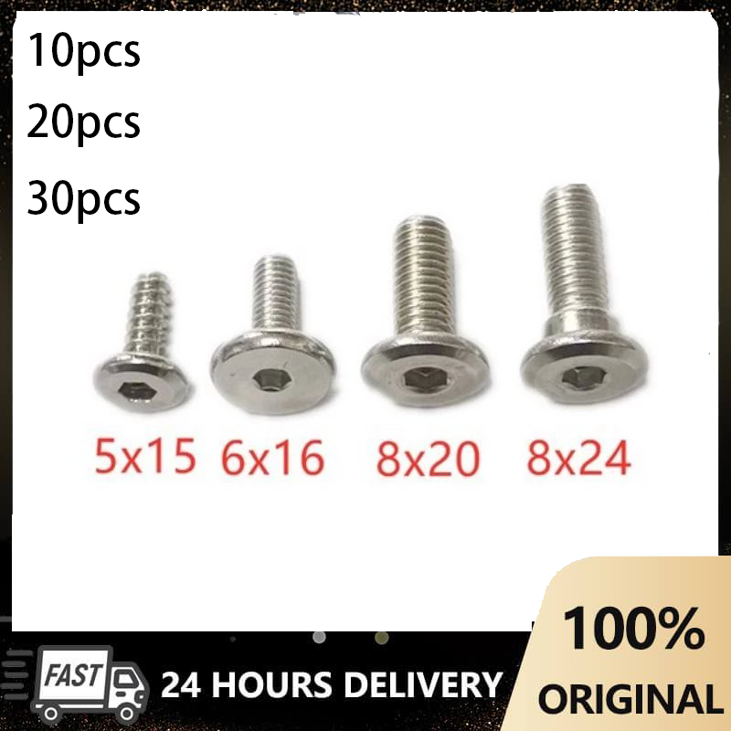 (10PC/20PC/30PC) Motorcycle Stainless Bolts 5x15 5.5x15 6x16 8x20 8x24 ...