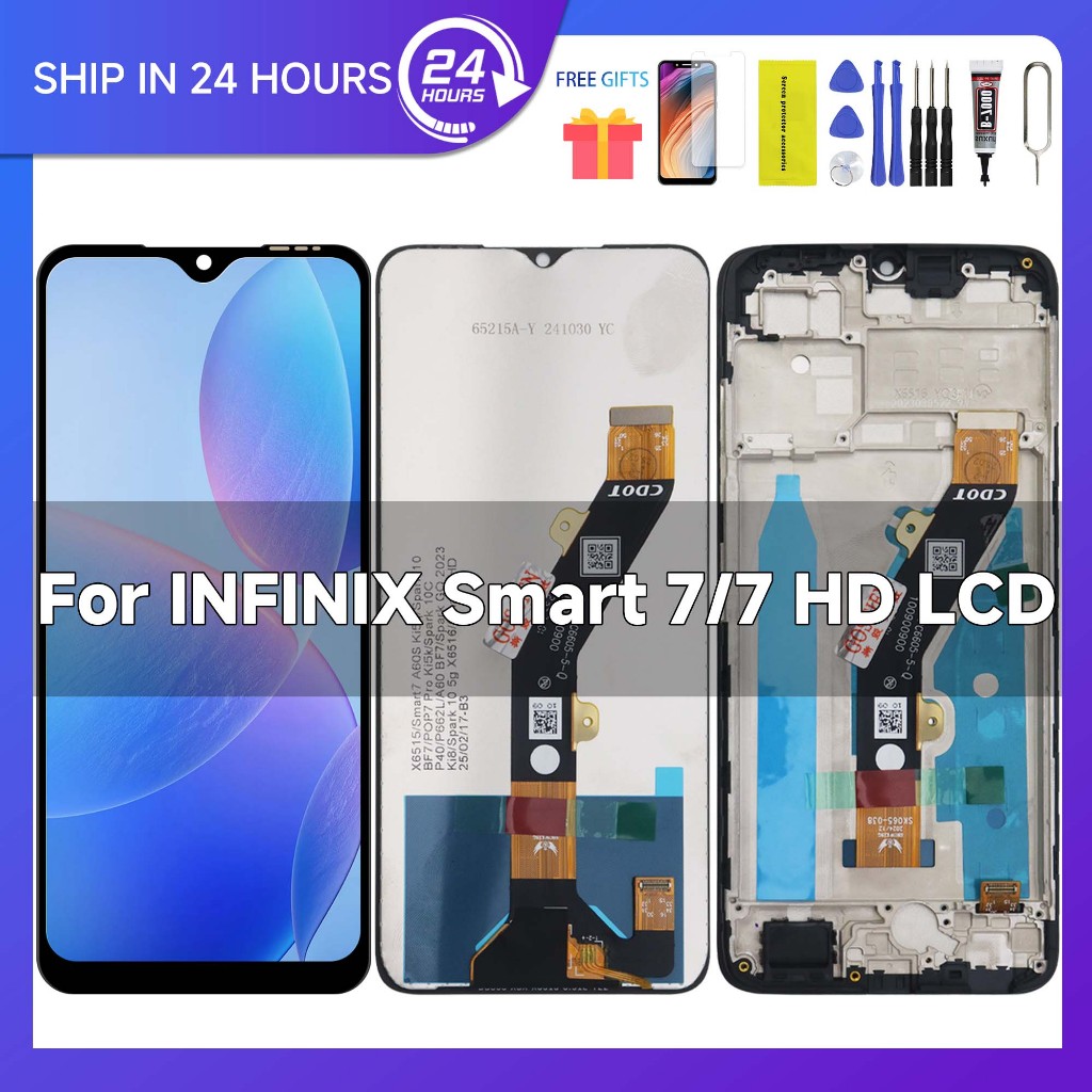 For LCD Infinix Smart 7 X6515 Smart 7HD X6516 Display Touchscreen Digitizer Panel Component with ...