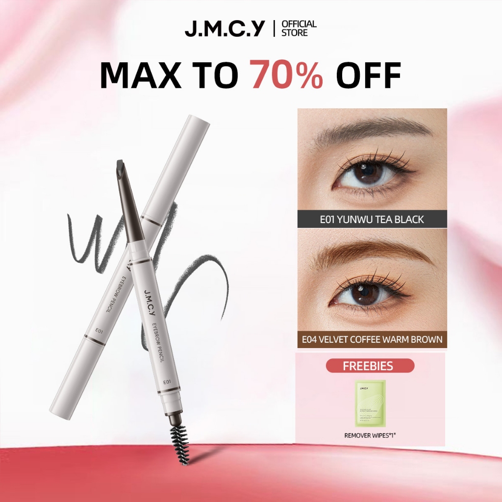JMCY Precision Blade Eyebrow Pencil Soft Spiral Brow Brush Eyebrow ...
