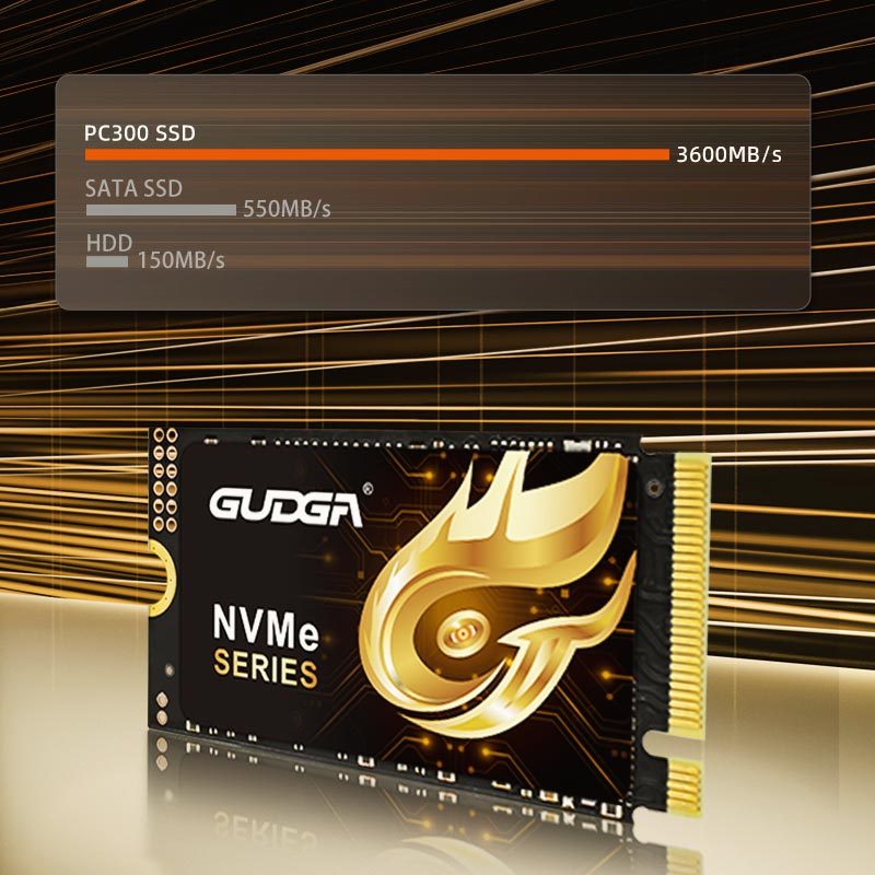 GUDGA M.2 NVME PCIE Gen4.0*4 SSD 256GB Internal Solid State Drive Hard ...