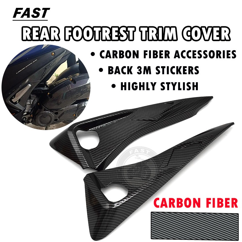 FAST Aerox V1 Rear Passenger Footrest Cover Garnish Carbon Panel For ...