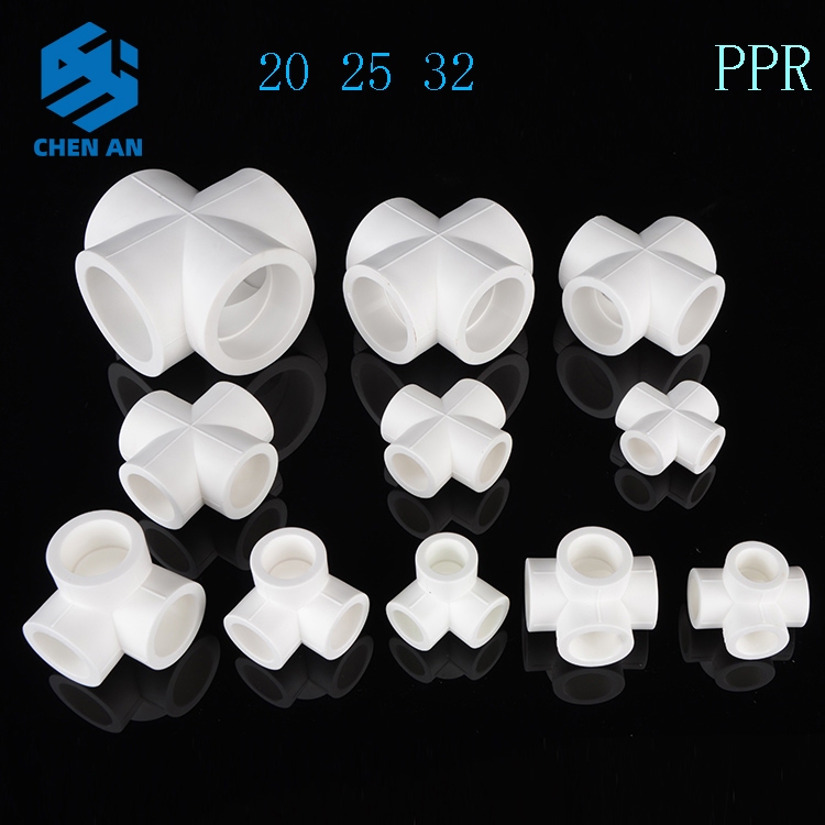 1PCS PPR Fitting White Pipe Joint Connector /Conduit/PPR White 3/4 Way ...