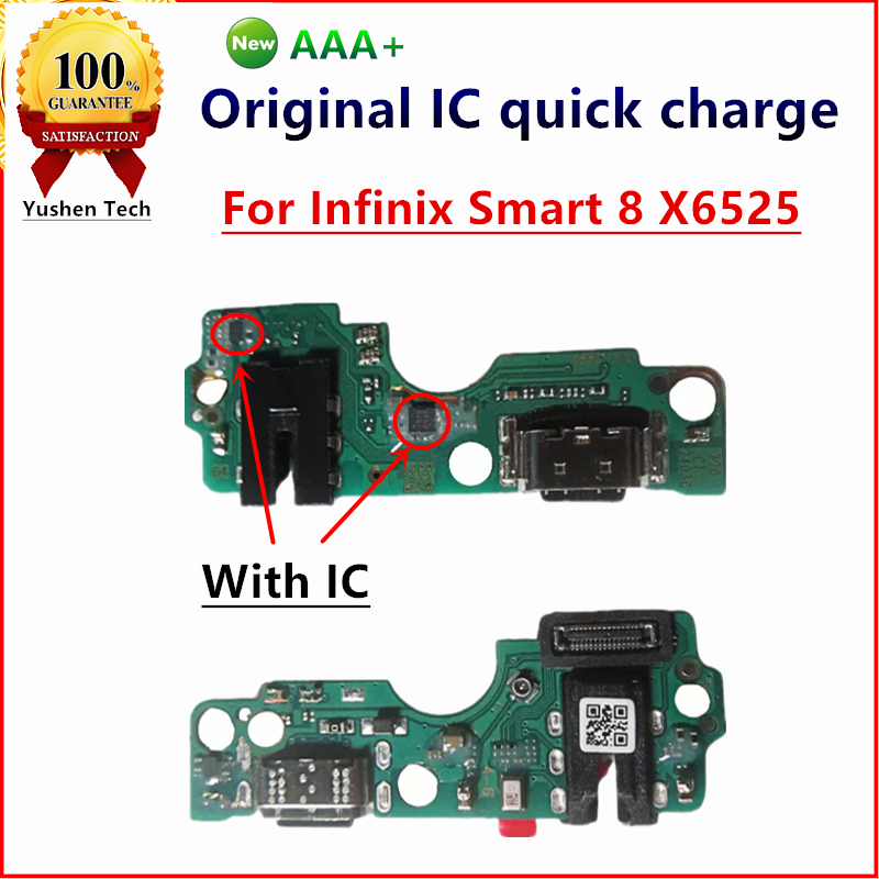 For Infinix Smart 8 X6525 Charging board Type C USB Charging Port Dock ...