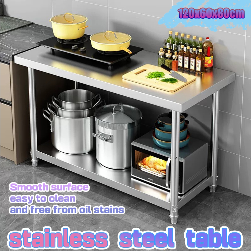 stainless steel table stainless steel rack Kitchen Utensils Storage ...