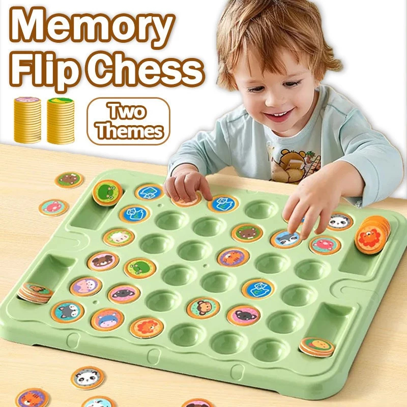 Children's Two-Player Battle Chess Flip Chess Flip Fun Educational Toys ...