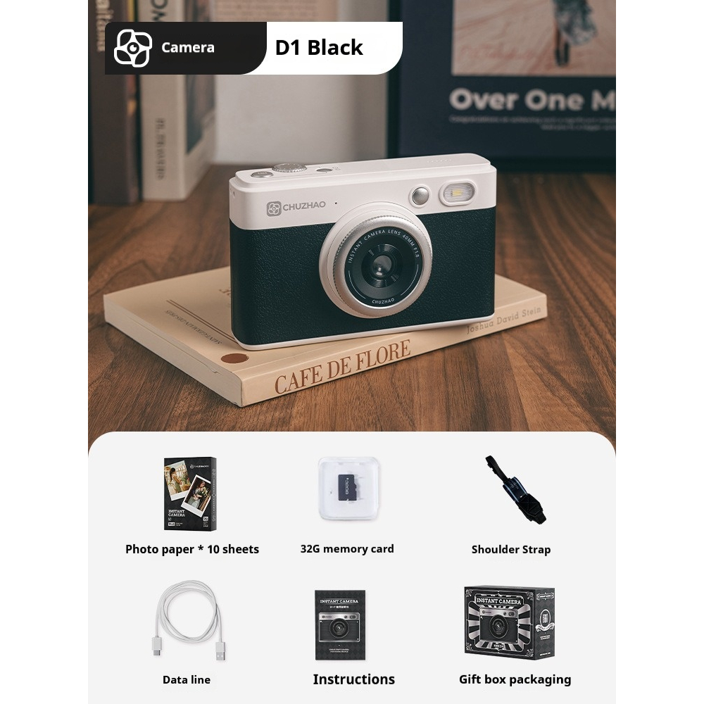 D1 Pro Color Instant Print Camera , 48-megapixel Digital Camera with ...