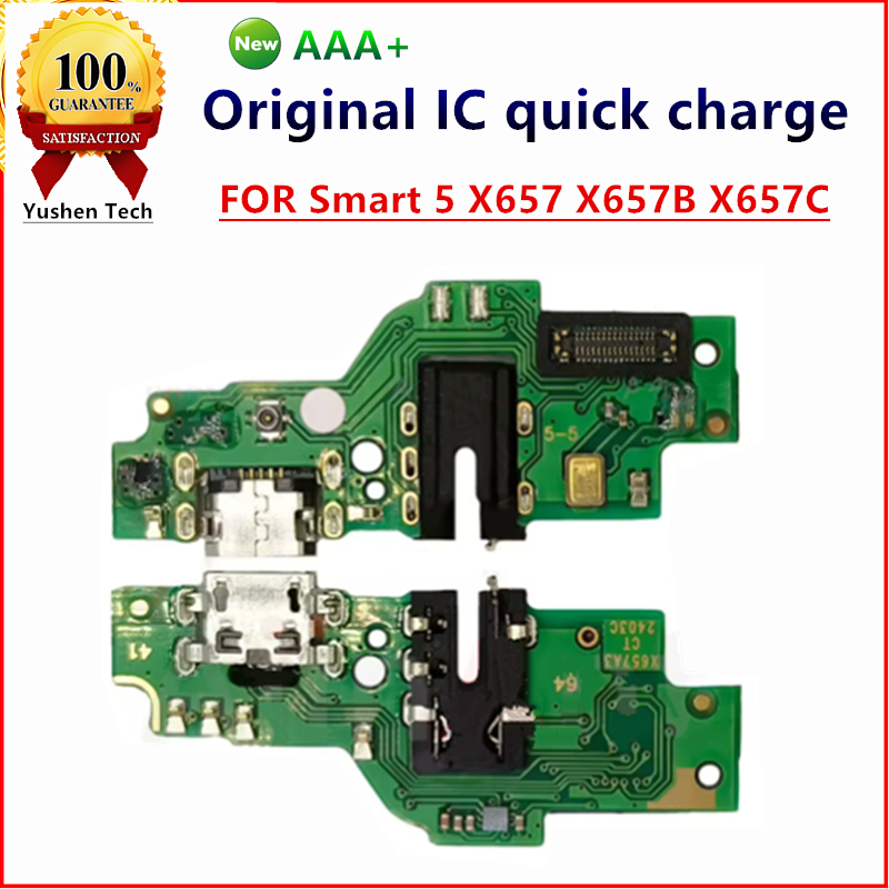 For Infinix Smart 5 X657 X657B X657C USB Charging Port Board Flex Cable ...