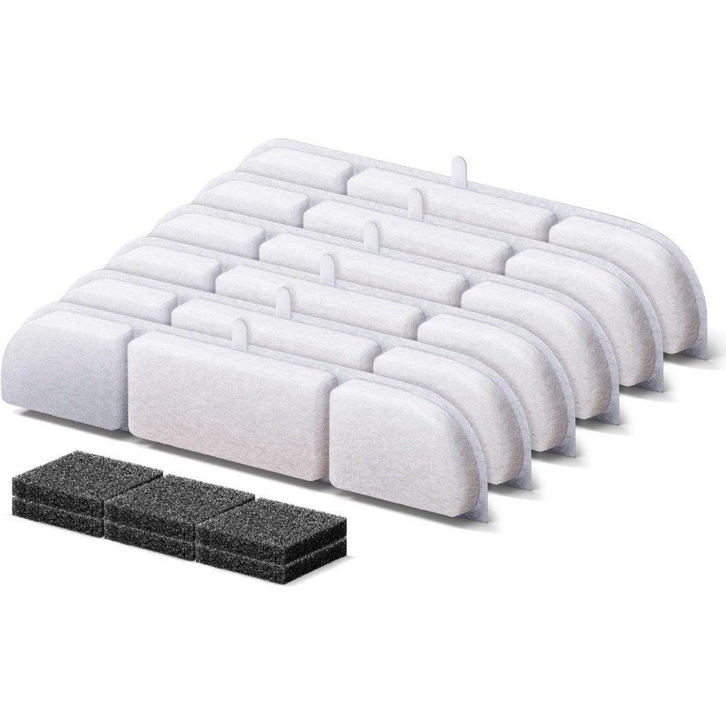6-Pack Triple Filtration Replacement Filters & Sponges for 84oz/2.5L ...